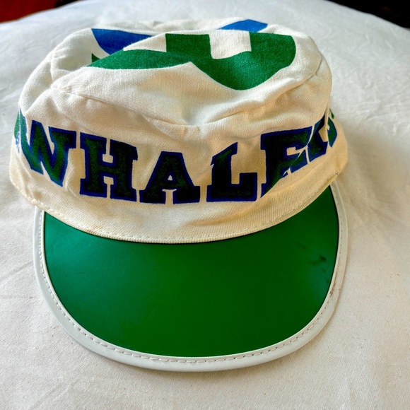 Accessories | Vintage Rare 8s Hartford Whalers Blue Green Painters Cap ...